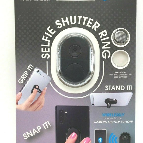 Bytech | Accessories | Black Universal Bluetooth Selfie Photo Shutter ...